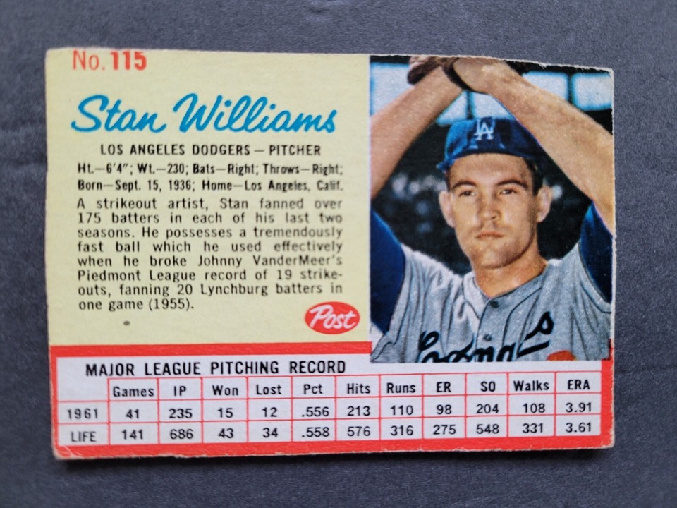 1962 POST CEREAL BASEBALL CARDS Pick your Player Complete your set #101 ...