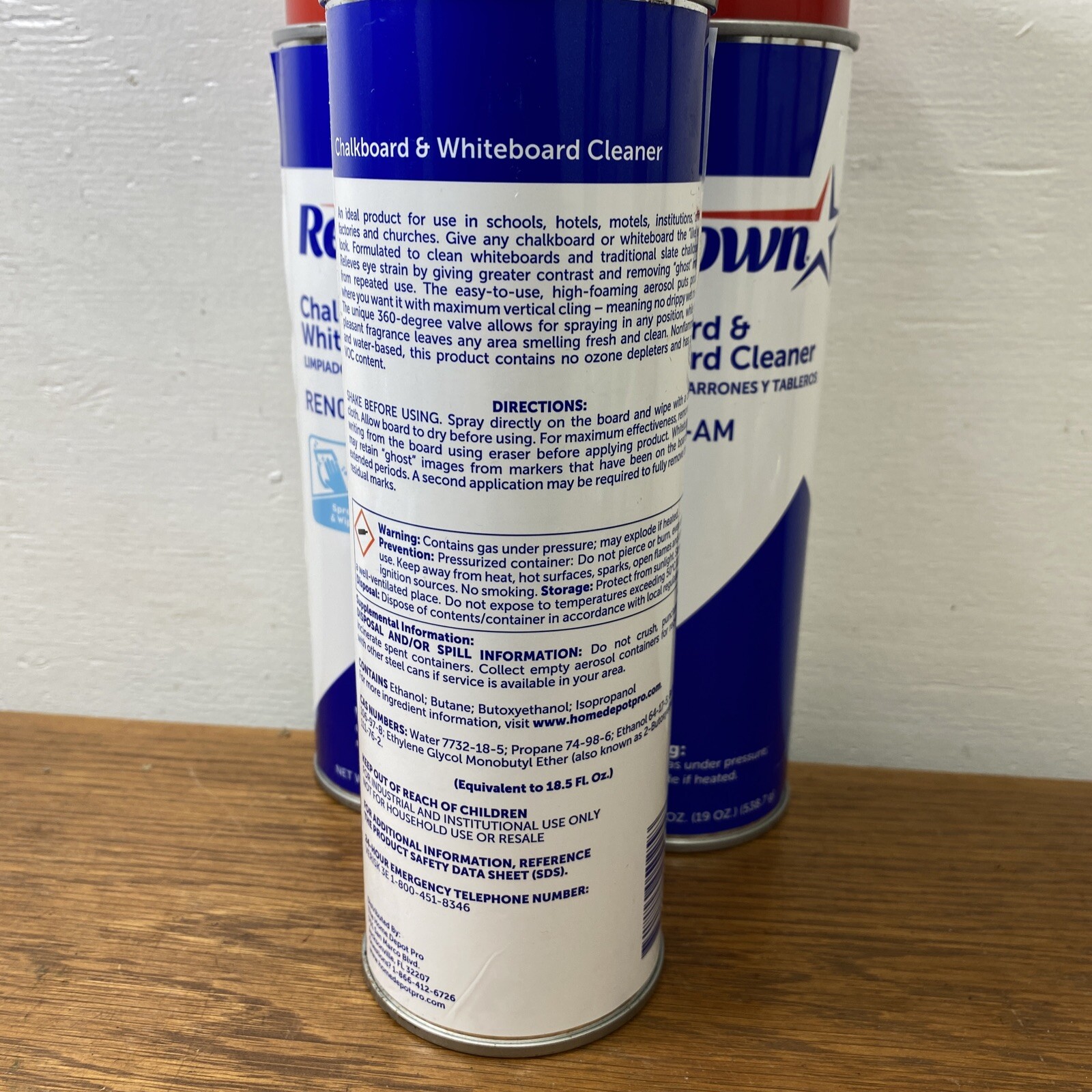 Chalk/Wht Board Clnr Renown Janitorial - Cleaners REN05000-AM ...