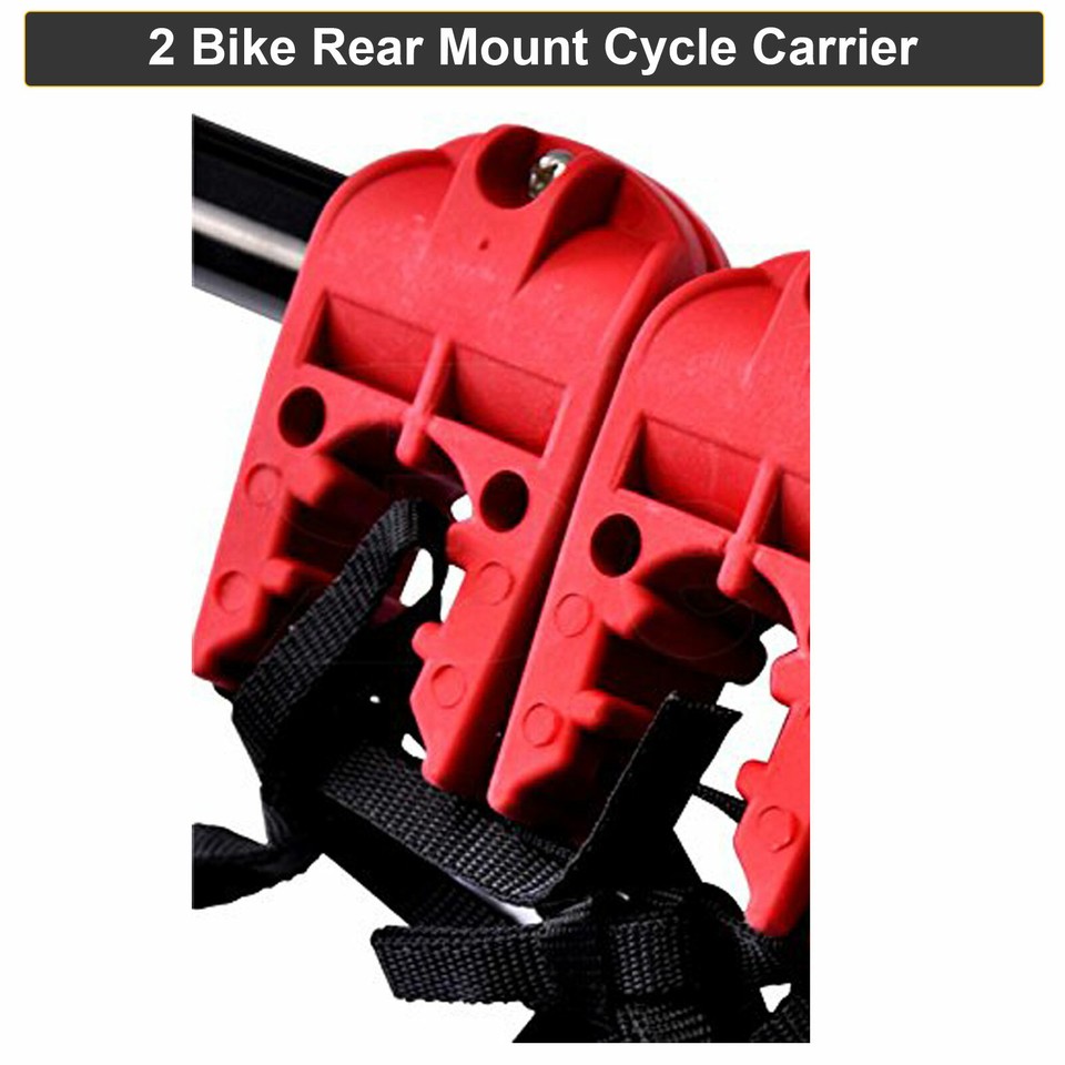 2 Bicycle Bike Carrier Rack Cycle Universal Fit Rear Trunk Boot Mount ...