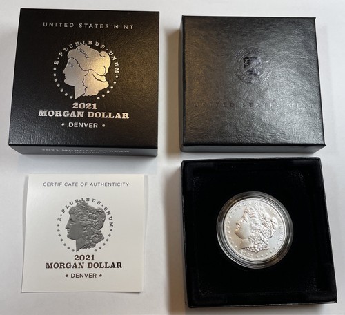 2021-D Morgan Silver Dollar - Denver - Coin in OGP w/ COA - No Reserve ...