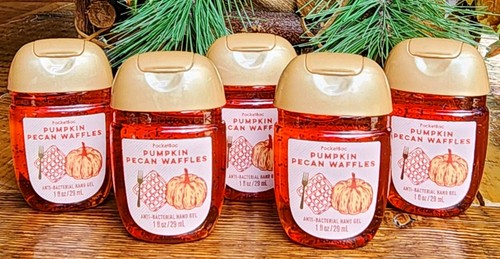 5PC 2025 🍁FALL~🧇PUMPKIN PECAN WAFFLES~Anti Bacterial Gel~Bath Body ...