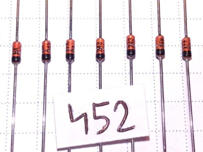 Temic TFK BA243 VHF band switching RF Planar Diode 0.1A 20V DO35 glass ...