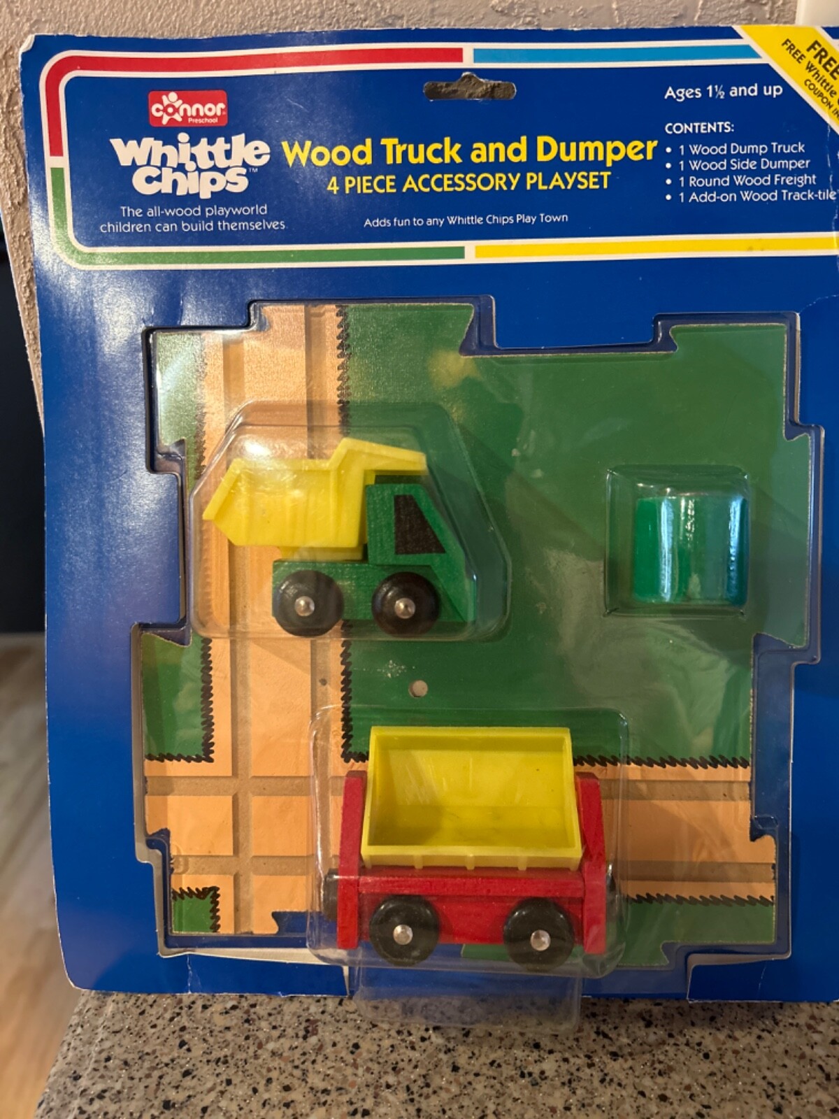 Connor Whittle Chips Wood Truck and Dumper 4 Piece Accessory Playset ...