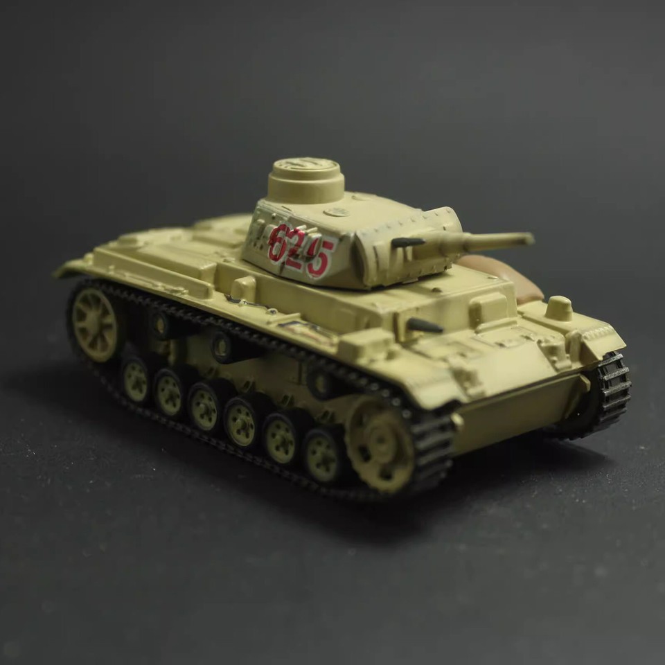 7.5cm Diecast 1/72 WWII German Army Sd.Kfz.141 Panzer III G Tank Model ...