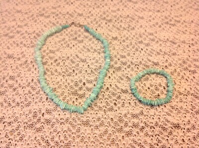 Vintage Pooka Shell Necklace 16” & Anklet or Bracelet Set Island Style ...