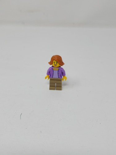 Lego PRETTY MOM Replacement Mini Figure Red Hair Purple Top Blue Pants ...