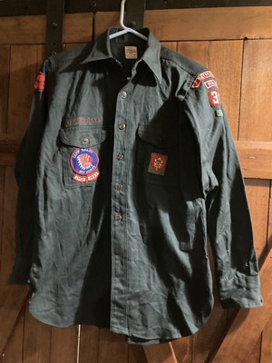 ca1952 Boy Scout Explorers uniform shirt, Sanforized, life rank patch ...