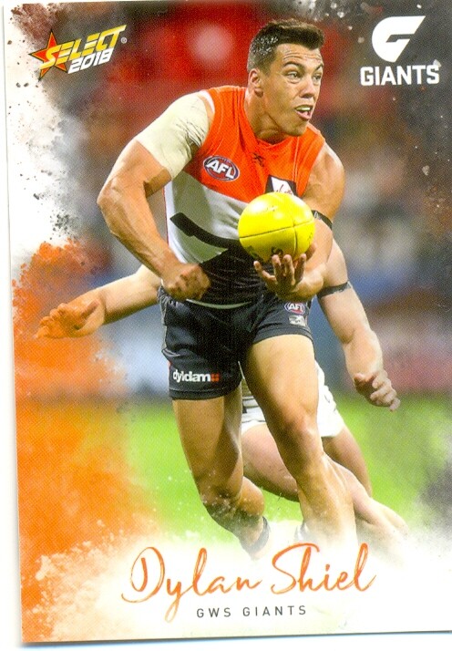 2018 AFL Select Footy Stars Common card 111 Dylan Shiel - GWS Giants ...