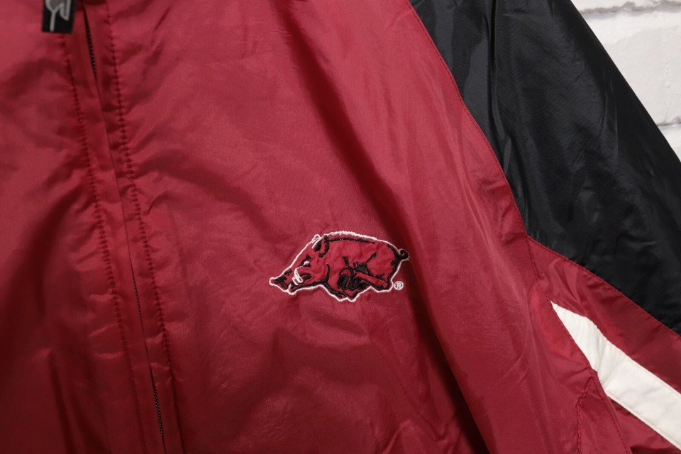 2000s Vintage University of Arkansas Razorbacks Starter Windbreaker ...