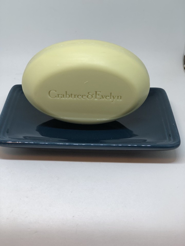 Crabtree & Evelyn Gardeners Soap 6.5oz/ 185G Jumbo + Ceramic Dish Soap ...