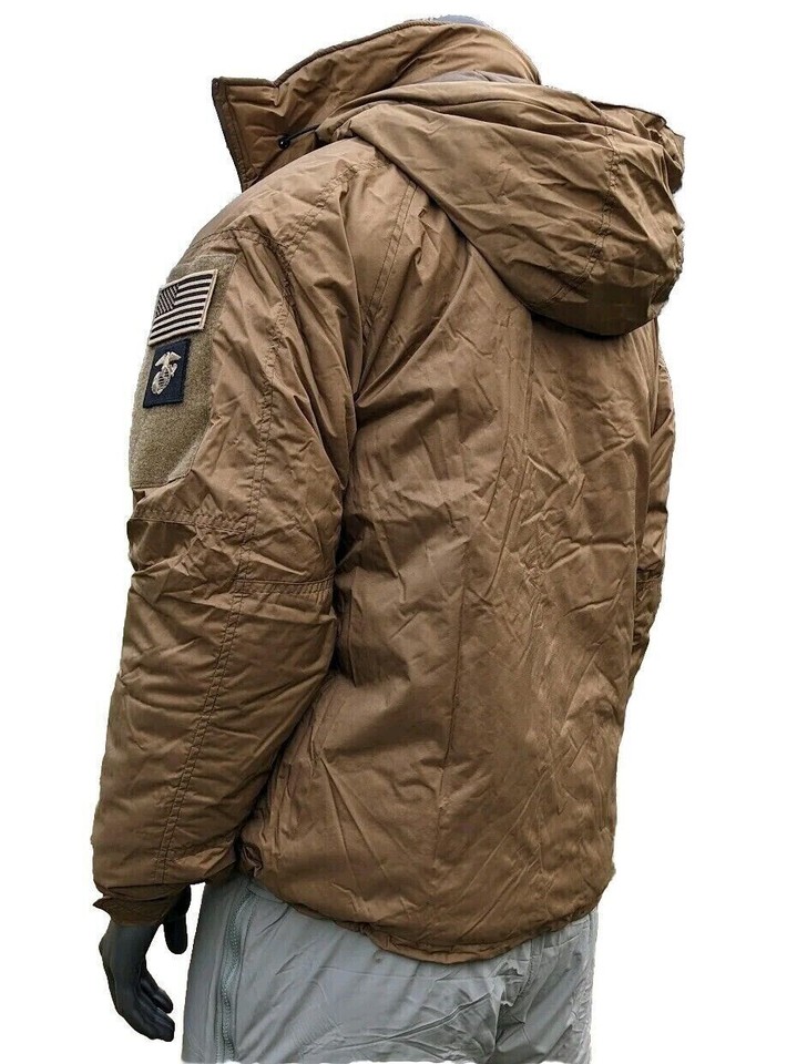 PCU Level 7 ECW Parka PrimaLoft Cold Weather Coyote RUNS BIG !! | eBay