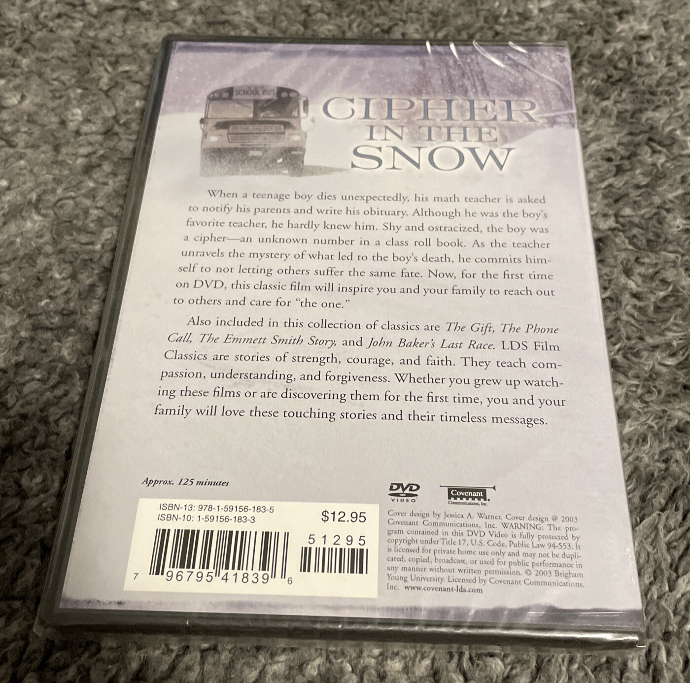LDS Film Classics DVD Cipher in The Snow Gift Phone Call Emmet Smith ...