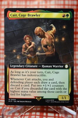 Cait, Cage Brawler - Extended Art PIP NM MTG | eBay