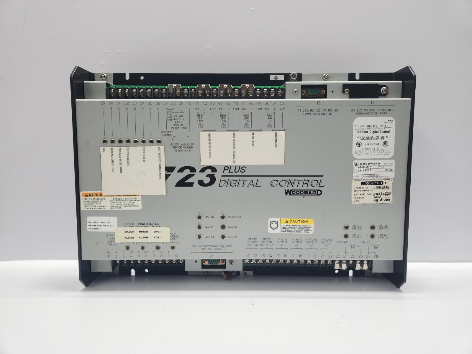 WOODWARD 723 PLUS DIGITAL CONTROL MODULE 9906-619 REV B | eBay
