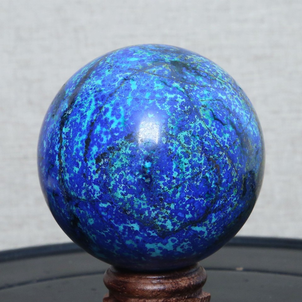 B8931-Natural Rare Quartz Azurite、malachite Mineral Sphere Crystal Ball ...