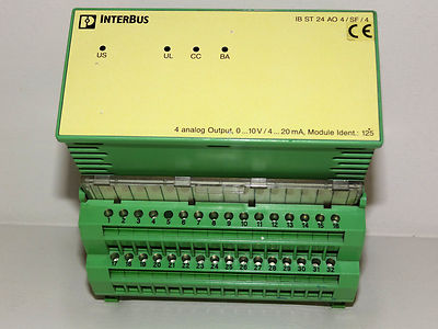 Phoenix Contact InterBus IB ST 24 AO 4/SF/4 Analogausgabe Nr. 2750578 ...