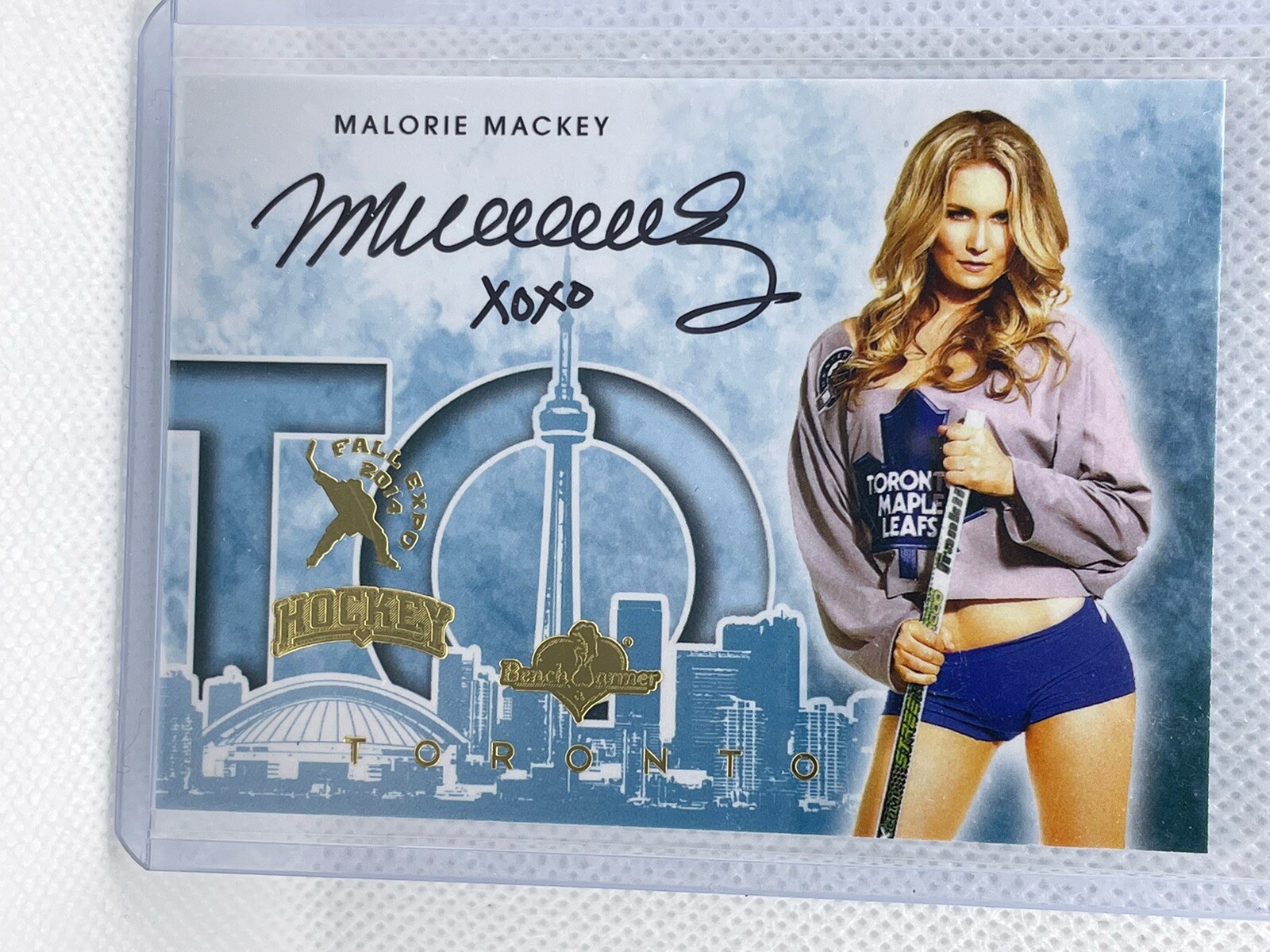 2014 Benchwarmer Hockey Malorie Mackey Fall Expo Toronto Autograph | eBay