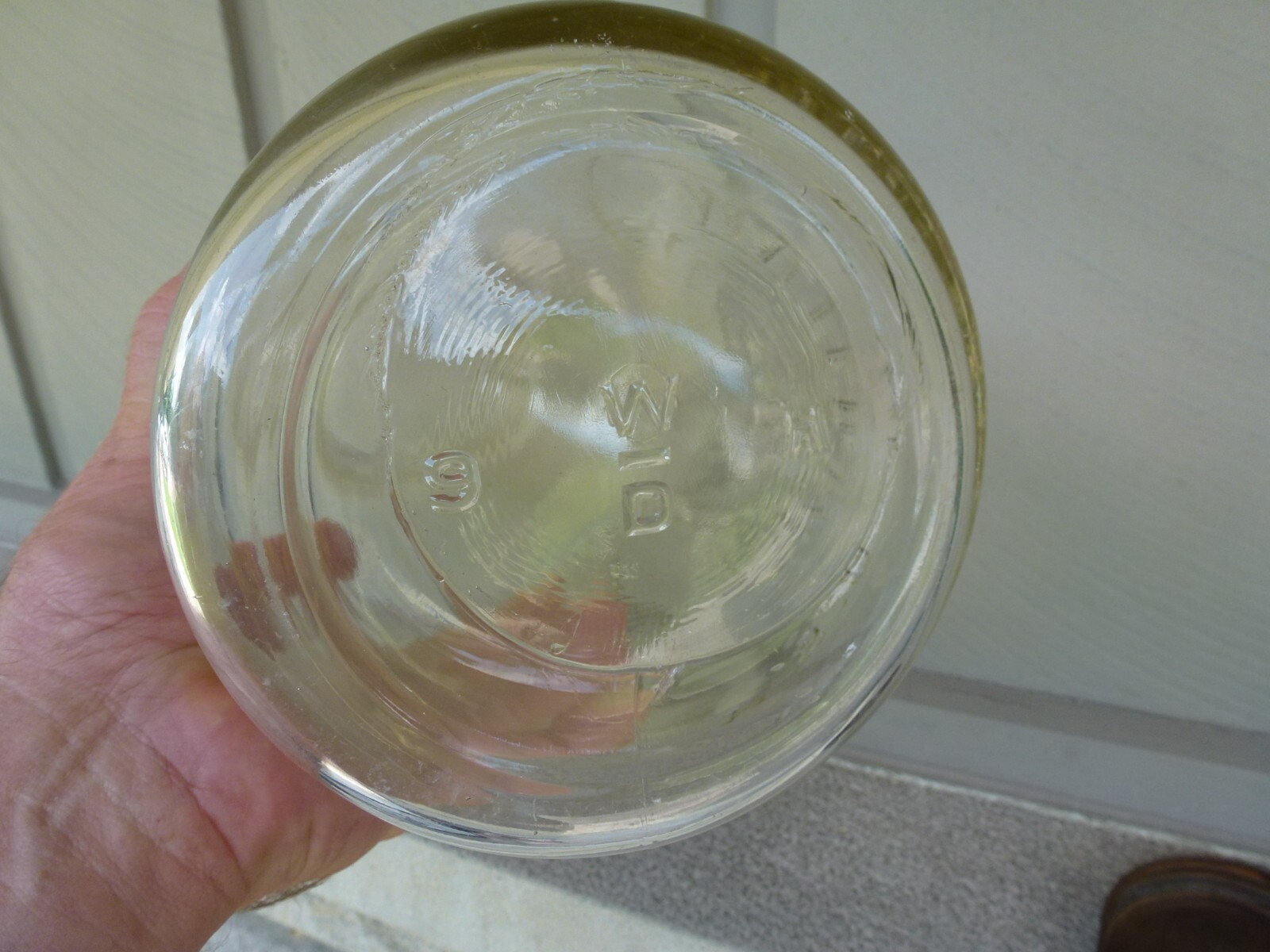 HORLICK'S MALTED MILK BOTTLE 11 INCHES HIGH GLASS EMBOSED LID AND ...