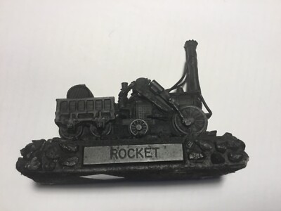 STEPHENSON'S ROCKET STEAM LOCOMOTIVE COAL SCULPTURE MODEL GREAT DETAIL ...