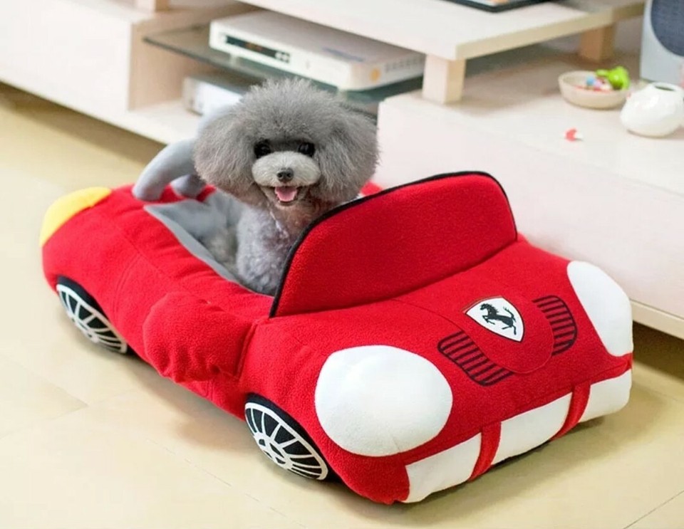 Dog bed car shaped new high quality New Ferrari shapped | eBay