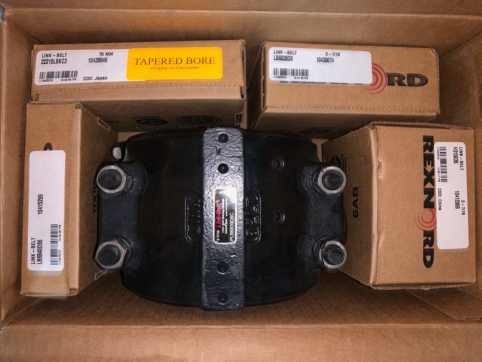 Brand New!!! Rexnord Link-Belt Split Housed 2-7/16" Pillow Bearing (# ...