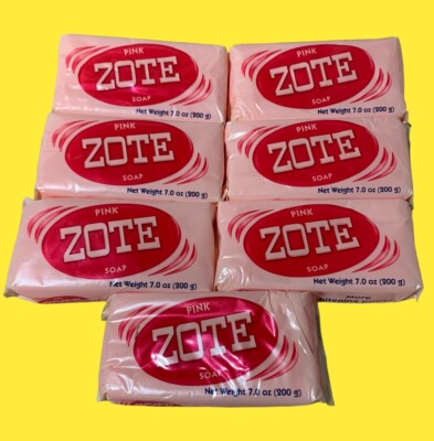 Zote Pink Laundry Soap Washing Clothes 7oz Bars Detergent Kitchen Jabon ...