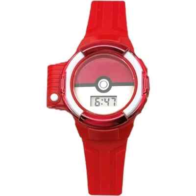 Accutime Kids Pokemon Red Pokeball Digital LCD Quartz Wrist-Watch | eBay
