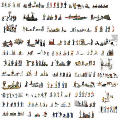 Hand-painted N scale figures sets Woodland Scenics | eBay UK