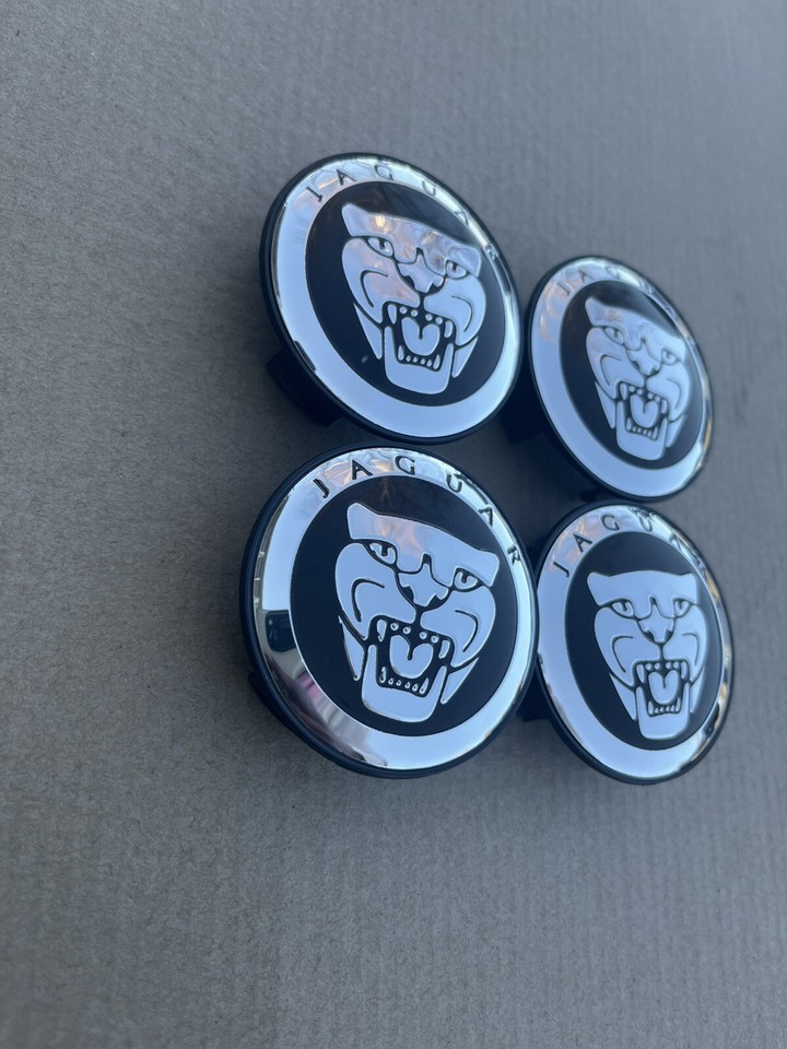 JAGUAR Set Of 4 Black Wheel Center Cap 59mm - - Satisfaction Guaranteed ...