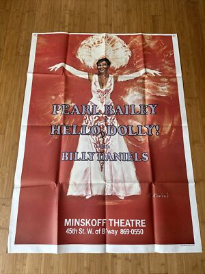 RARE 1975 Hello Dolly Pearl Bailey Broadway Poster Minskoff New York ...