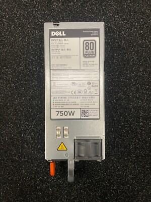LOT OF 2- Dell 750W Switching Server Power Supply 80 Plus Platinum ...