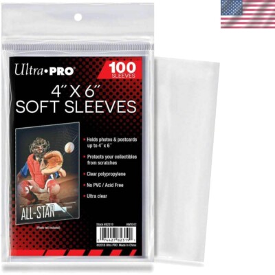 100-Pack Clear Polypropylene Photo Sleeves - Acid-Free & Durable ...