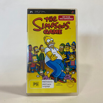 THE SIMPSONS GAME PSP Region 4 Sony Complete With Manual - AUS SELLER ...