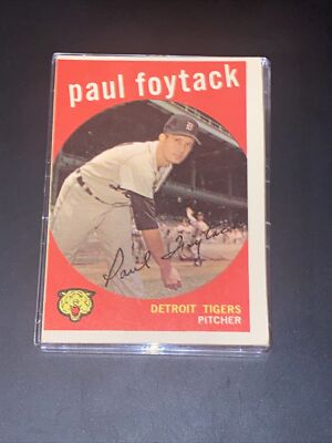 1959 Topps Paul Foytack Detroit Tigers #233 | eBay