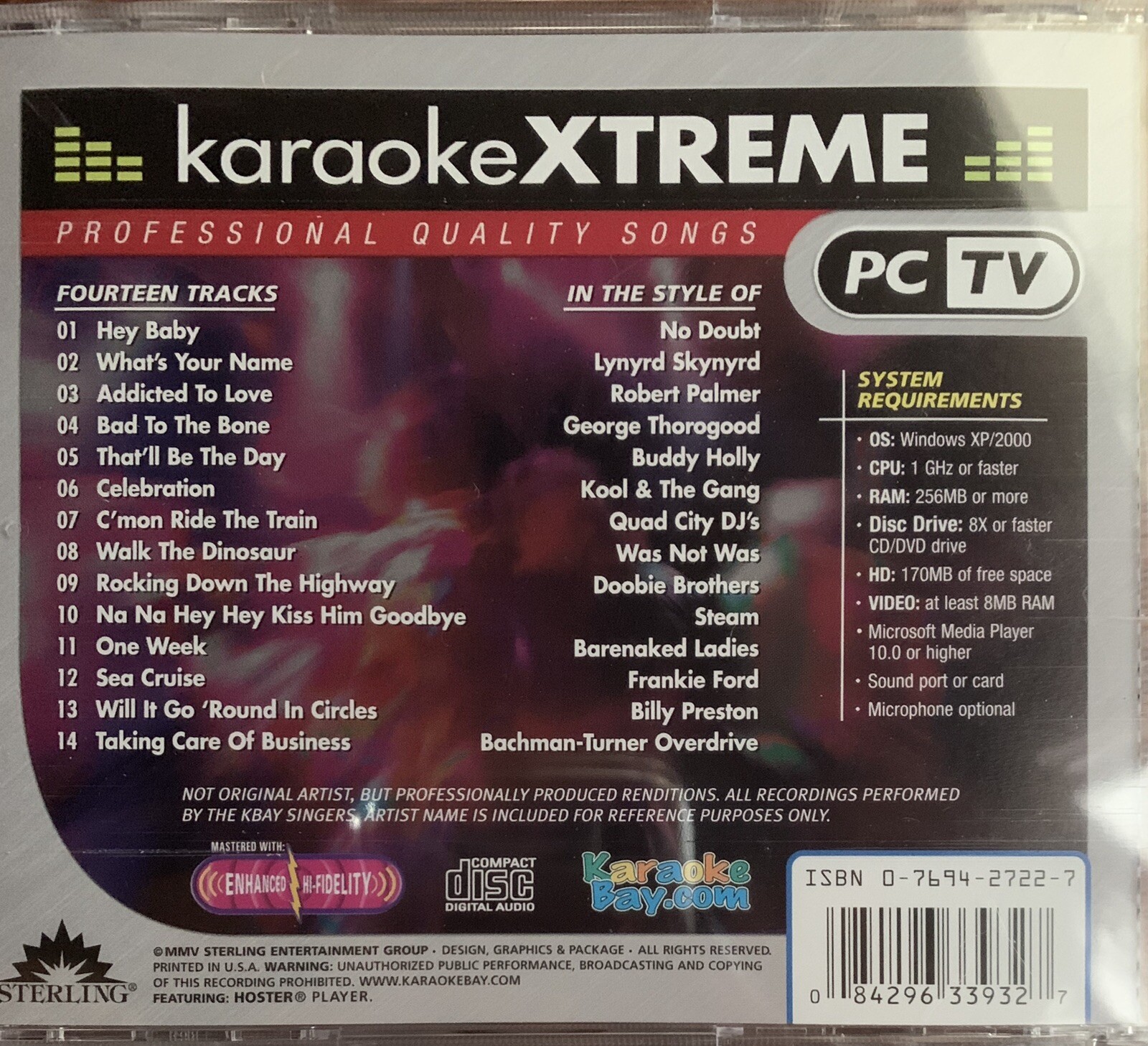 KARAOKE EXTREME~~~ALL NIGHT PARTY PATROL~~~CD~~~NEW SEALED ...