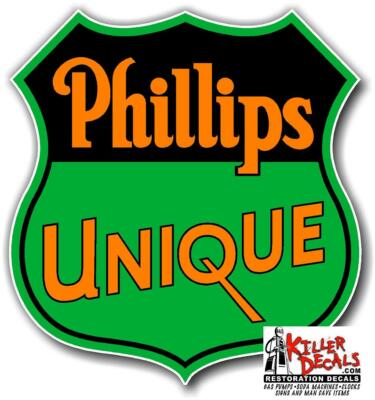 (PHIL6) 12" PHILLIPS 66 UNIQUE GASOLINE DECALS GAS AND OIL STICKER | eBay