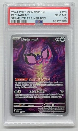 2024 Pokemon SVP EN Pecharunt Shrouded Fable Elite Trainer Box Promo ...