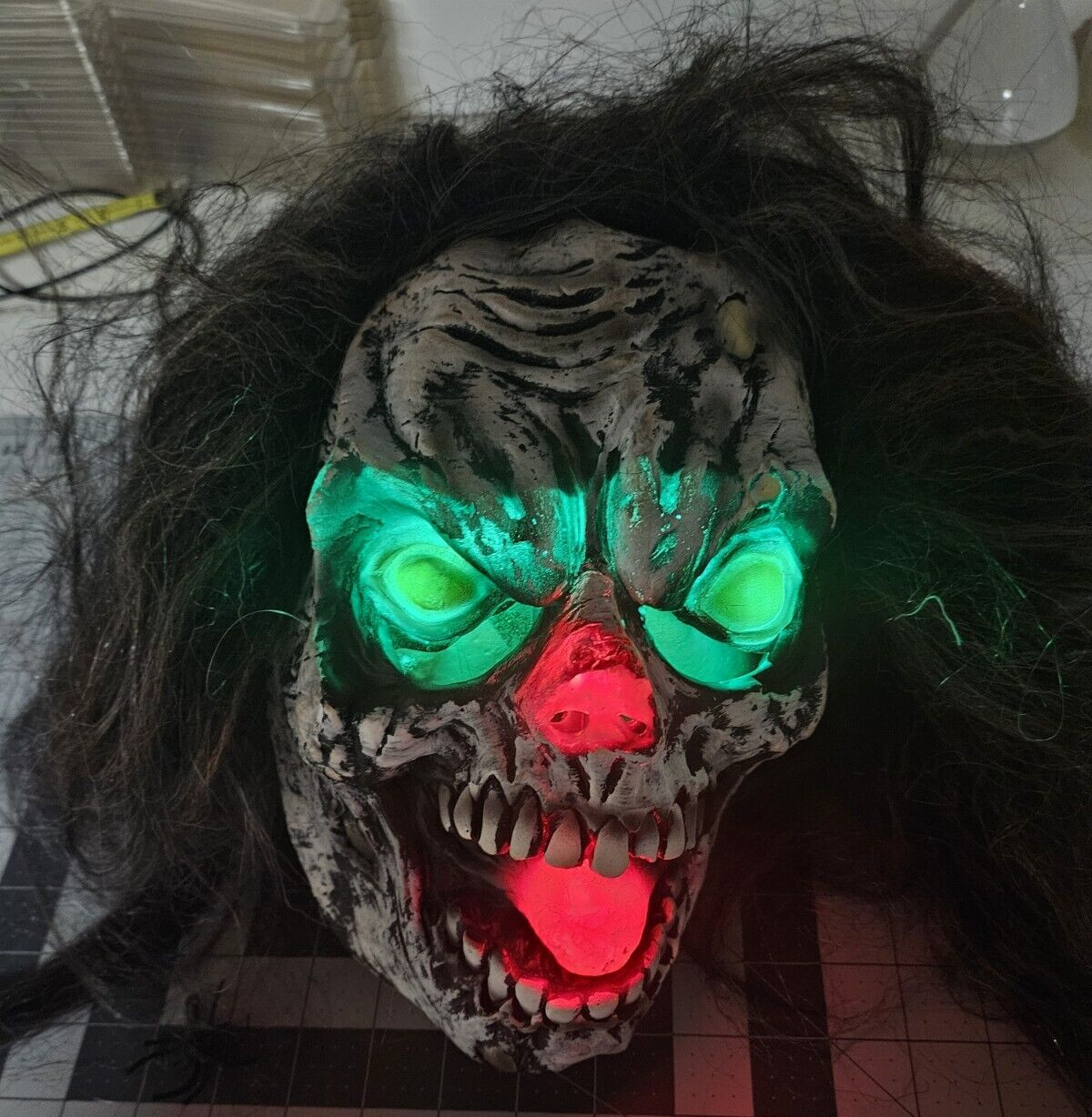 Scary Light Up Halloween Mask - Gem