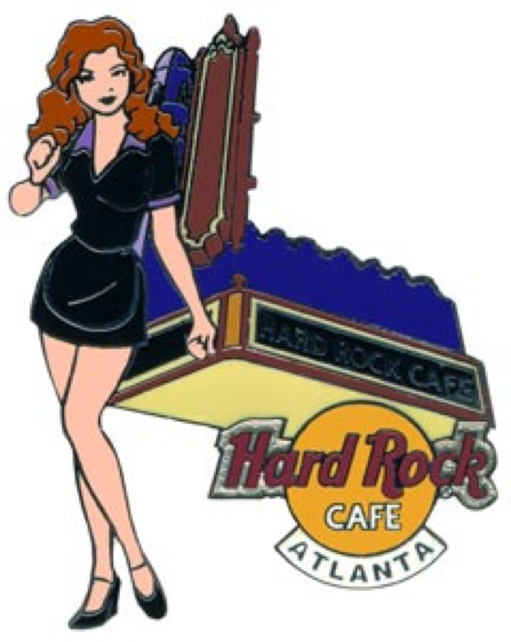 Hard Rock Cafe 2004 Girls of Rock GOR #3 PINS Sexy Servers -- You Pick ...