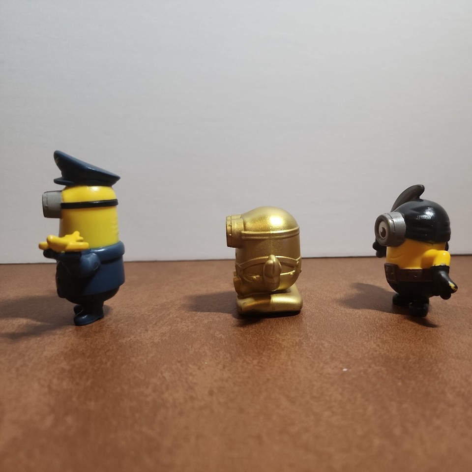 2019 Mcdonalds Rise Of Gru Minions - Pilot Kevin, Gold Bob, & Pirate ...