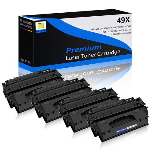 4PK Q5949X 49X Black Toner Cartridge For HP LaserJet 1320n 1320 3390 ...