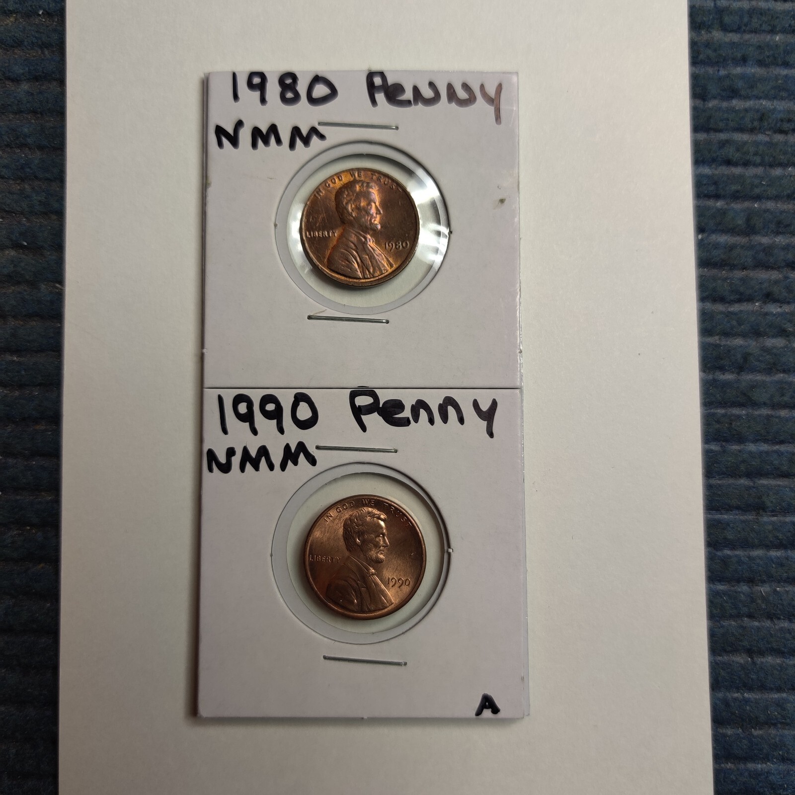 1980 & 1990 No Mint Mark Lincoln Penny. Rare. (a) | eBay