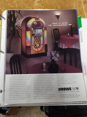 ROWE/AMI CD Laser Star Jukeboxes (Operators) flyer- original 8 by 11 ...