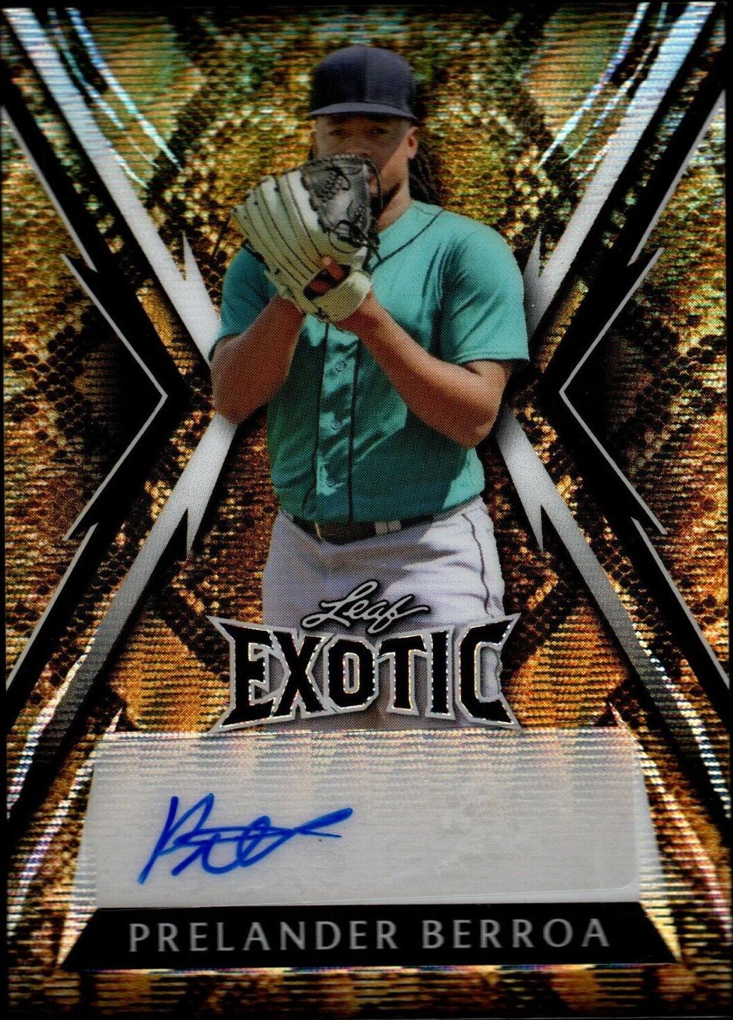 2023 Leaf Exotic - Prelander Berroa #BA-PB1 Snake Wave /9 (AU, RC) for ...