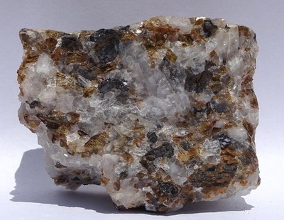 CRYOLITE w SIDERITE & SPHALERITE--Ivigtut mine, Greenland--Museum ...