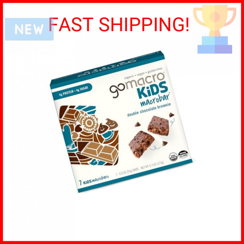 GoMacro Kids MacroBar Organic Vegan Snack Bars - Double Chocolate ...