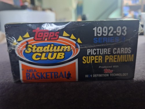 Sealed Box Of Topps Stadium Club Basketball Cards 1992-93 Super Premium ...