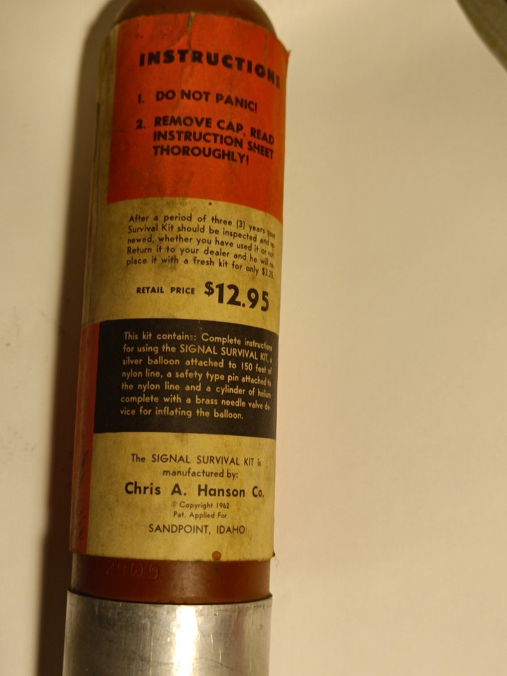 1962 Survival Signal Kit | eBay