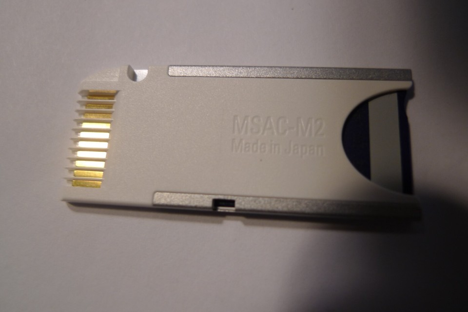Genuine Sony memory stick duo magicgate 128MB MSH-M128 w/adaptor MSAC ...