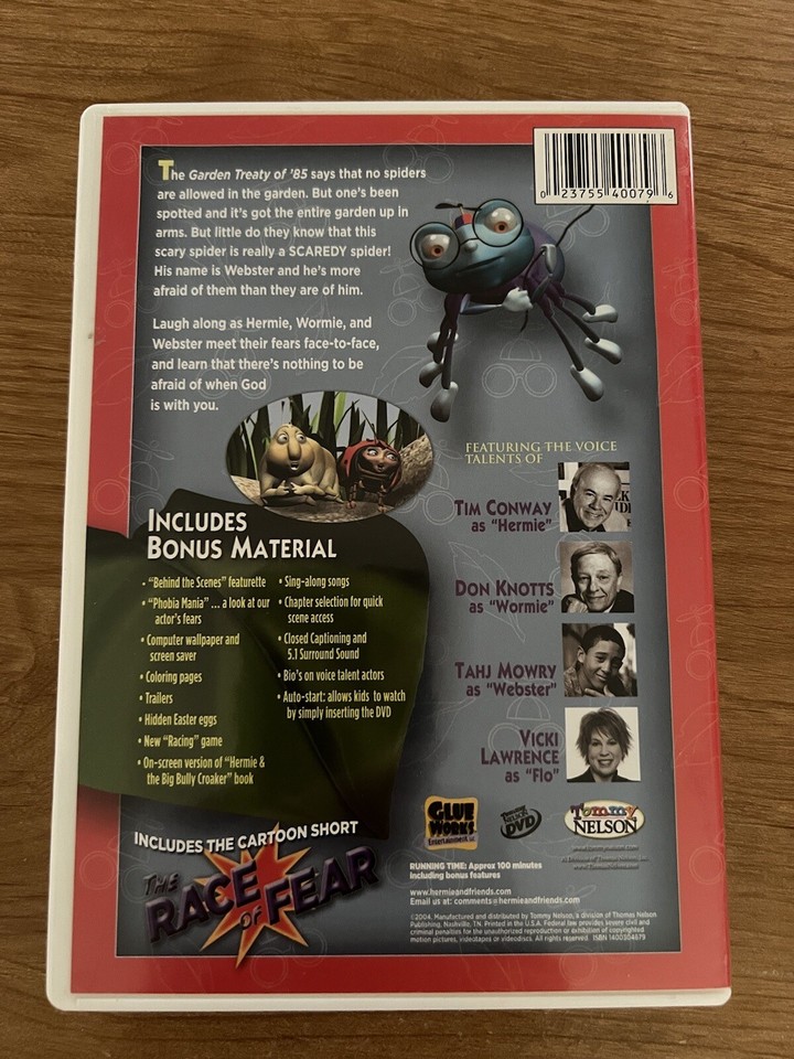 Hermie & Friends: Webster the Scaredy Spider DVD 23755400796| eBay